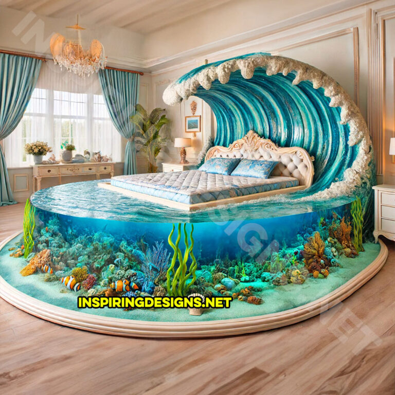 These Epoxy Wave Beds Will Make You Feel Like You're Sleeping in the Ocean