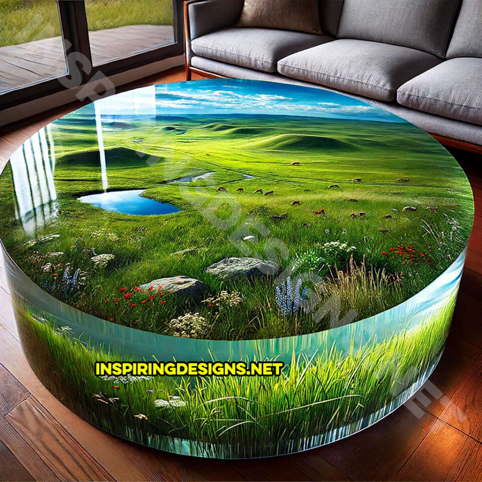 These Epoxy Scene Coffee Tables Bring the Outdoors Inside with Stunning ...