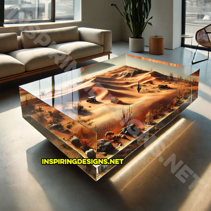 These Epoxy Scene Coffee Tables Bring the Outdoors Inside with Stunning ...