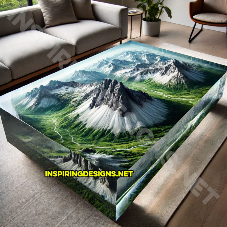 These Epoxy Scene Coffee Tables Bring the Outdoors Inside with Stunning ...