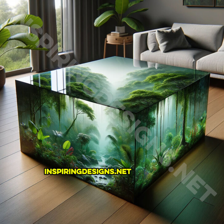 These Epoxy Scene Coffee Tables Bring the Outdoors Inside with Stunning ...