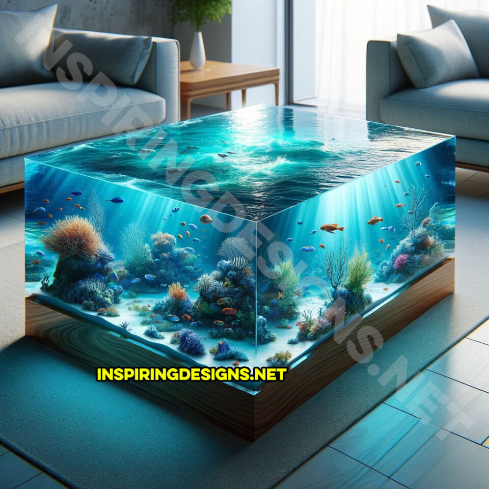 These Epoxy Scene Coffee Tables Bring the Outdoors Inside with Stunning ...