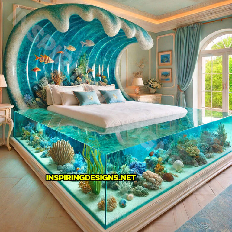 These Epoxy Wave Beds Will Make You Feel Like You're Sleeping in the Ocean