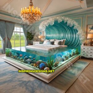 These Epoxy Wave Beds Will Make You Feel Like You're Sleeping in the Ocean
