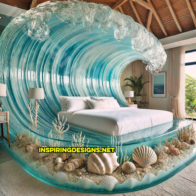 These Epoxy Wave Beds Will Make You Feel Like You're Sleeping in the Ocean