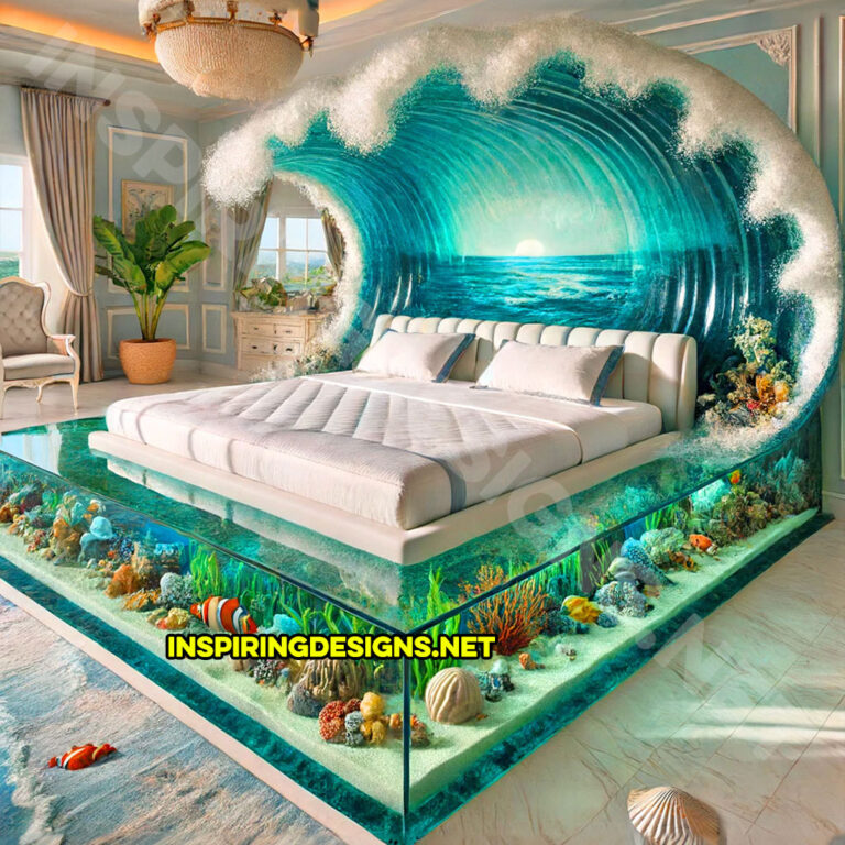 These Epoxy Wave Beds Will Make You Feel Like You're Sleeping in the Ocean