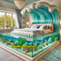 These Epoxy Wave Beds Will Make You Feel Like You're Sleeping in the Ocean