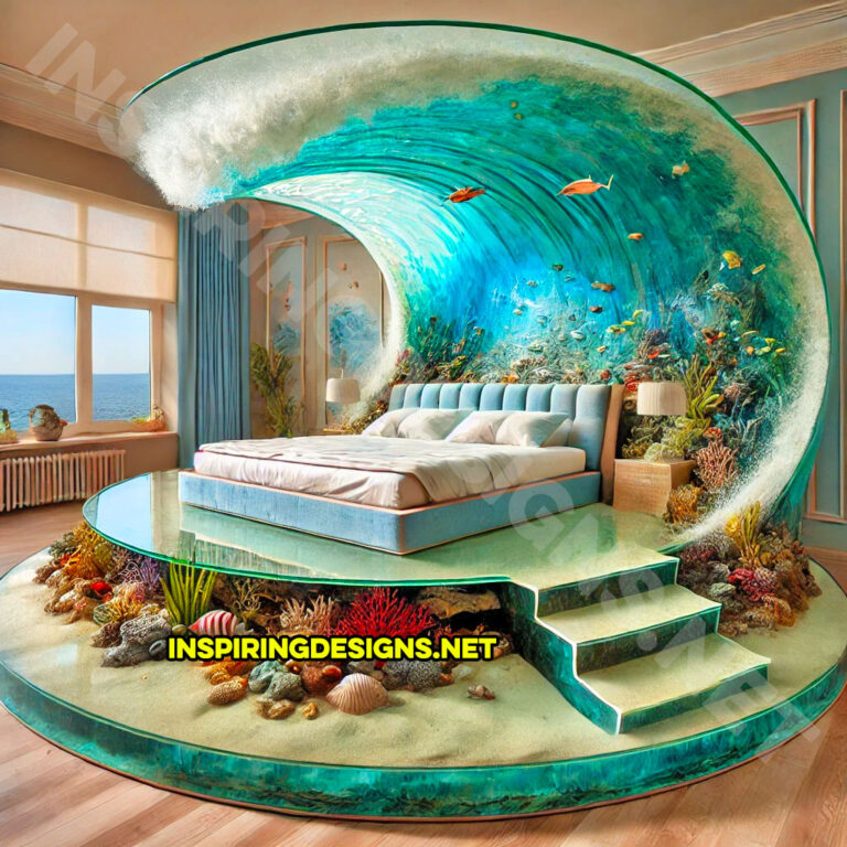 These Epoxy Wave Beds Will Make You Feel Like You're Sleeping in the Ocean