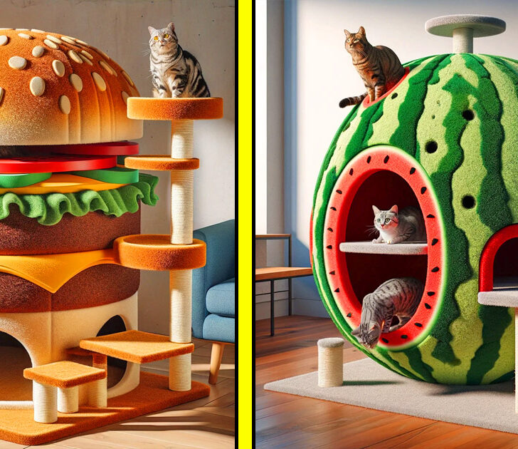 These Food Shaped Cat Towers Will Have Your Kitties Taco-ing About Them ...