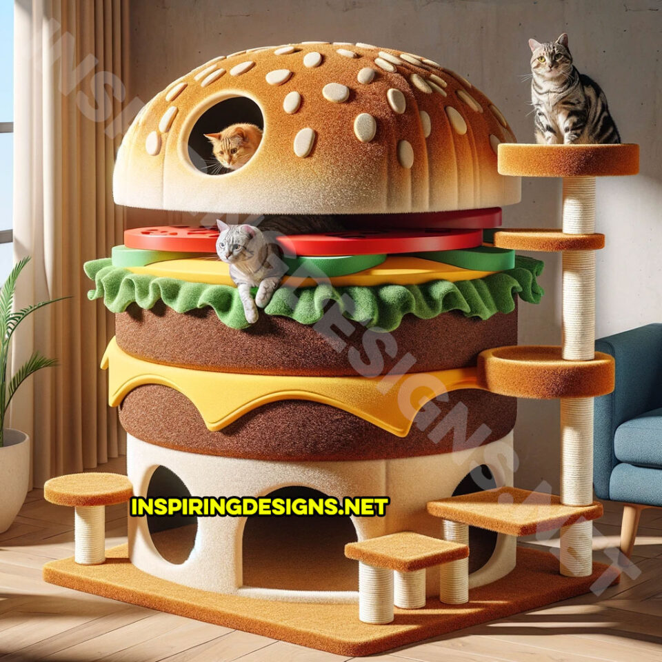These Food Shaped Cat Towers Will Have Your Kitties Taco-ing About Them ...