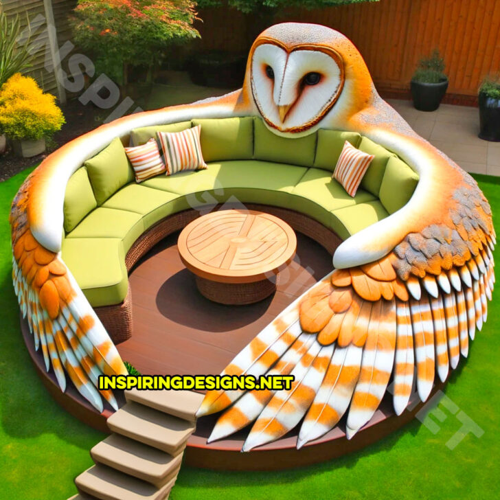 These Owl Patio Conversation Sofas Will Make Your Backyard a Hoot!