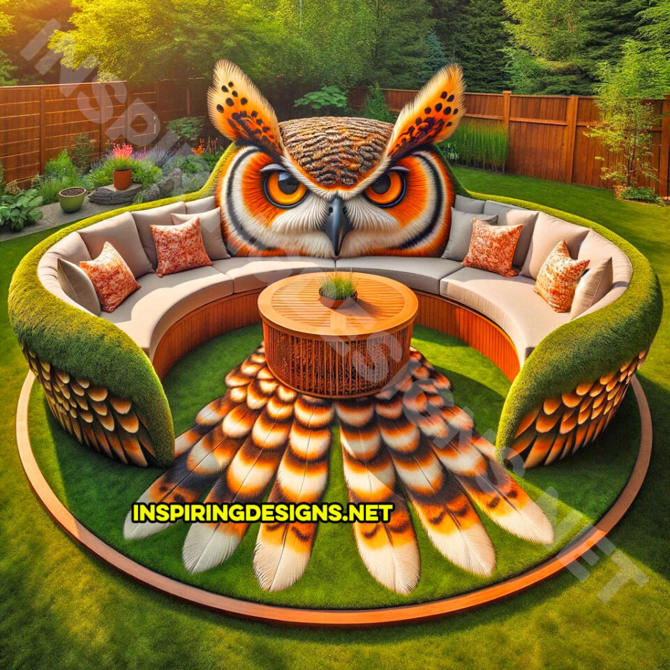 These Owl Patio Conversation Sofas Will Make Your Backyard a Hoot!