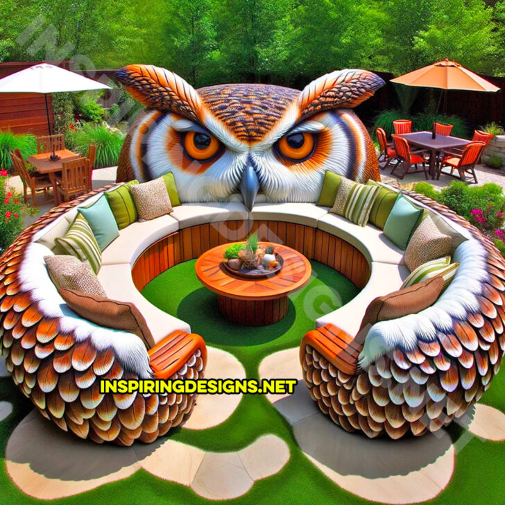 These Owl Patio Conversation Sofas Will Make Your Backyard a Hoot!