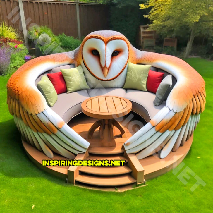 These Owl Patio Conversation Sofas Will Make Your Backyard a Hoot!