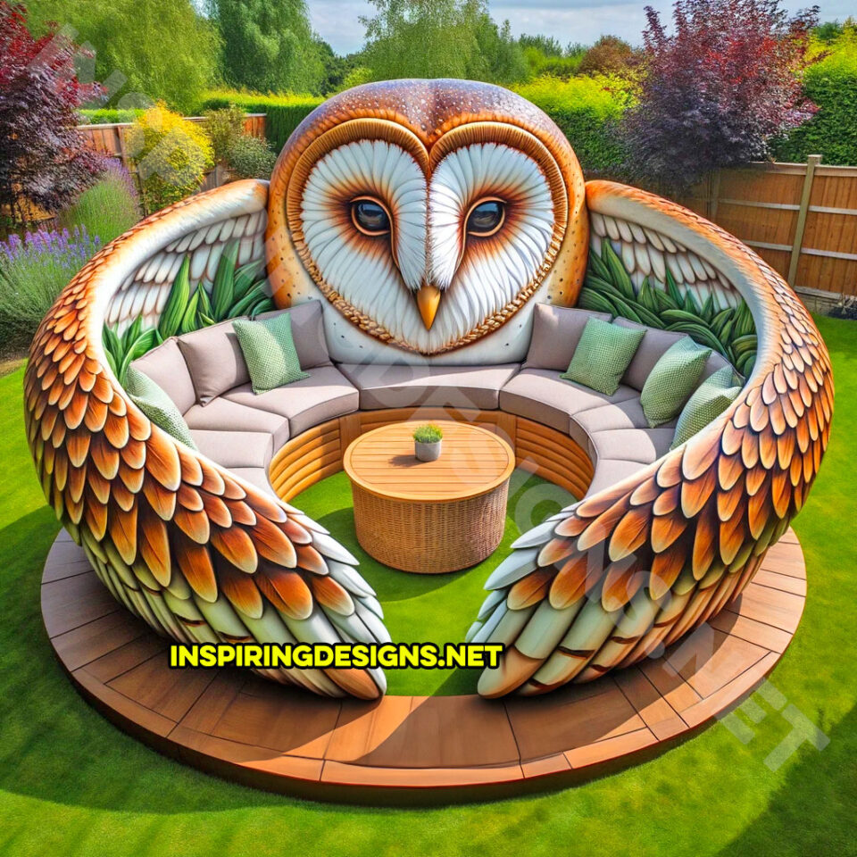 These Owl Patio Conversation Sofas Will Make Your Backyard a Hoot!