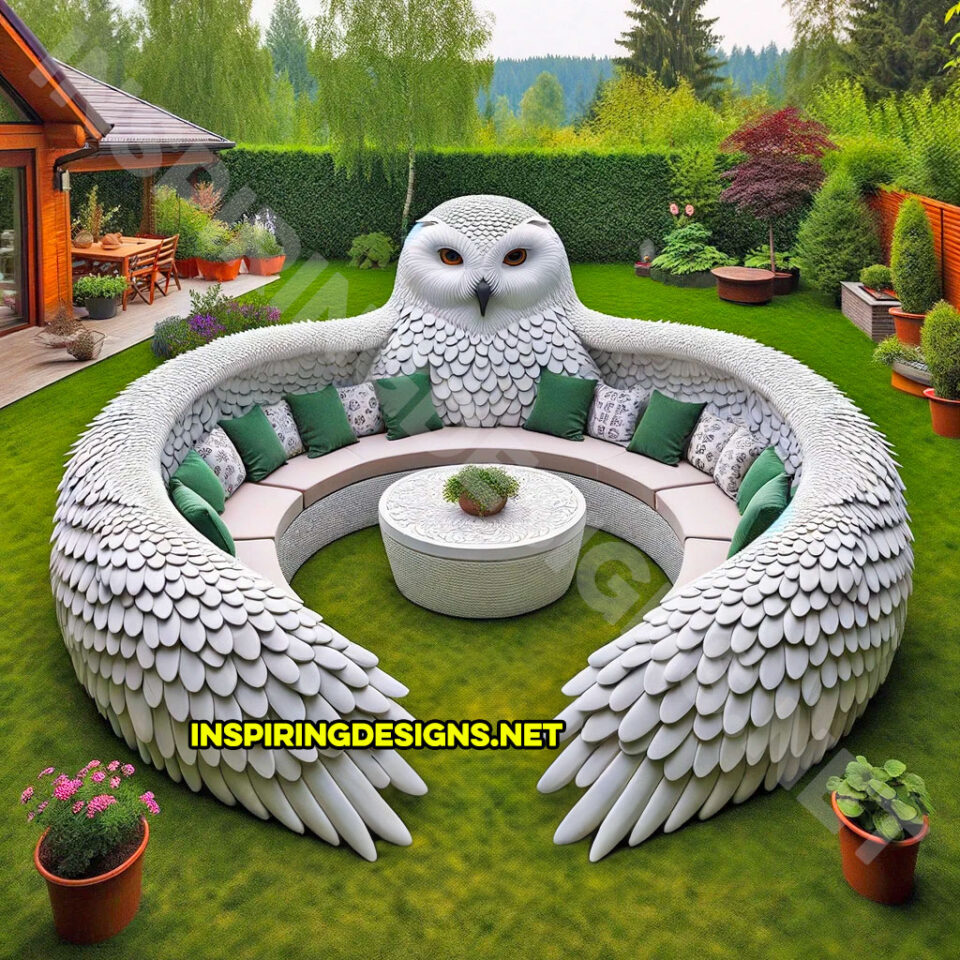 These Owl Patio Conversation Sofas Will Make Your Backyard a Hoot!