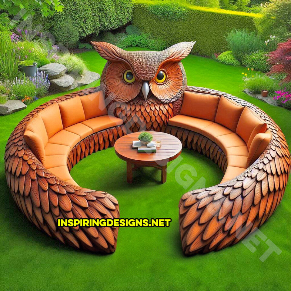 These Owl Patio Conversation Sofas Will Make Your Backyard a Hoot!