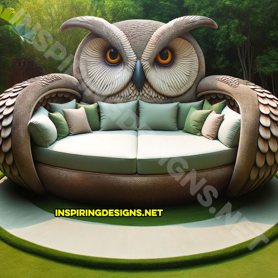 These Owl Patio Conversation Sofas Will Make Your Backyard a Hoot!