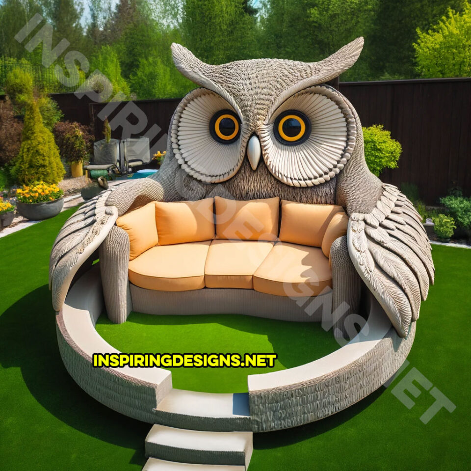 These Owl Patio Conversation Sofas Will Make Your Backyard a Hoot!