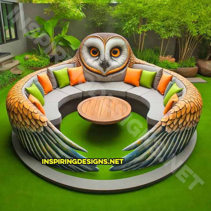 These Owl Patio Conversation Sofas Will Make Your Backyard a Hoot!