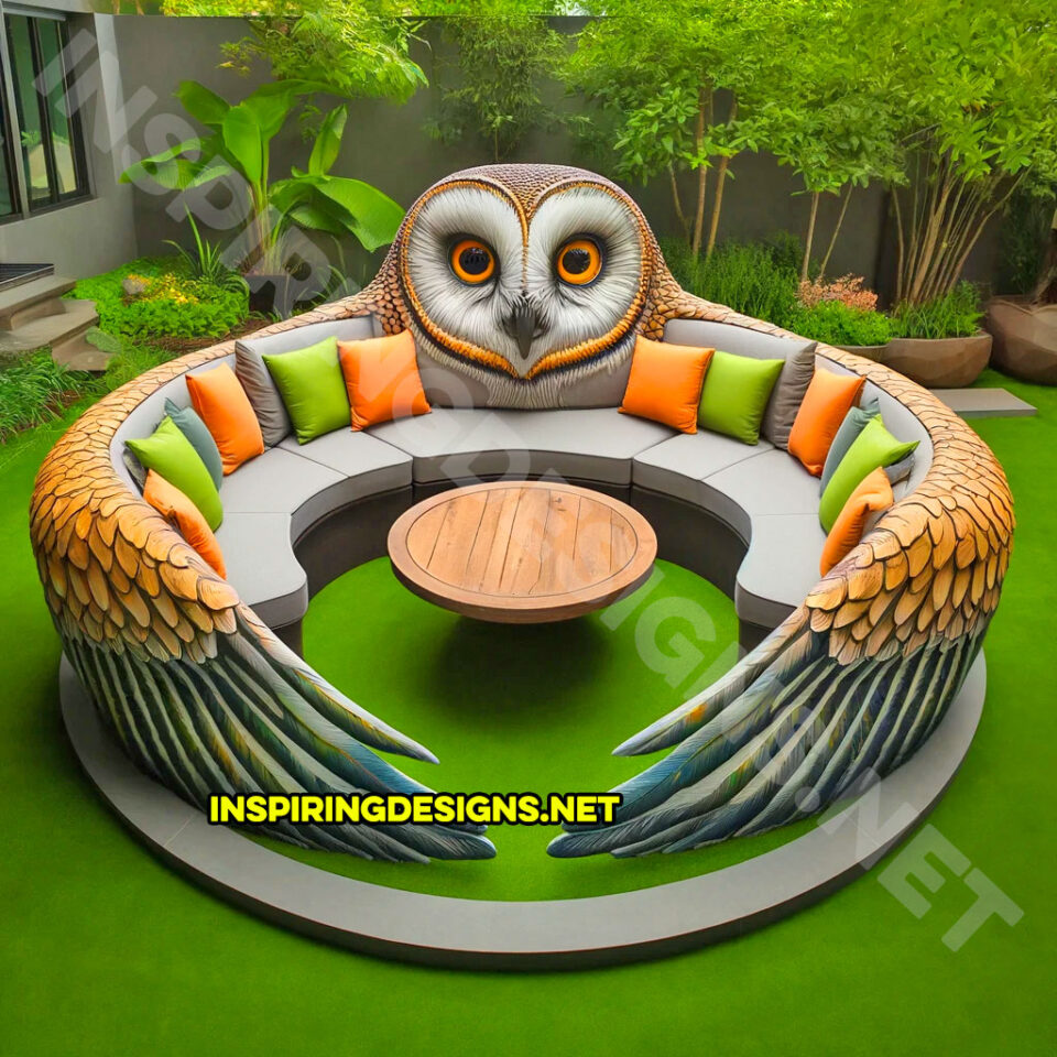 These Owl Patio Conversation Sofas Will Make Your Backyard a Hoot!