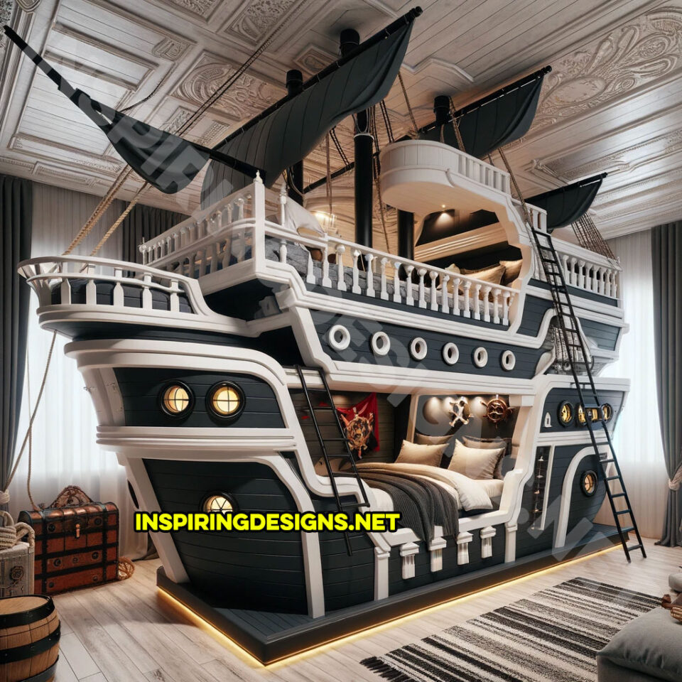 These Pirate Ship Bunk Beds Make Bedtime an Epic Voyage