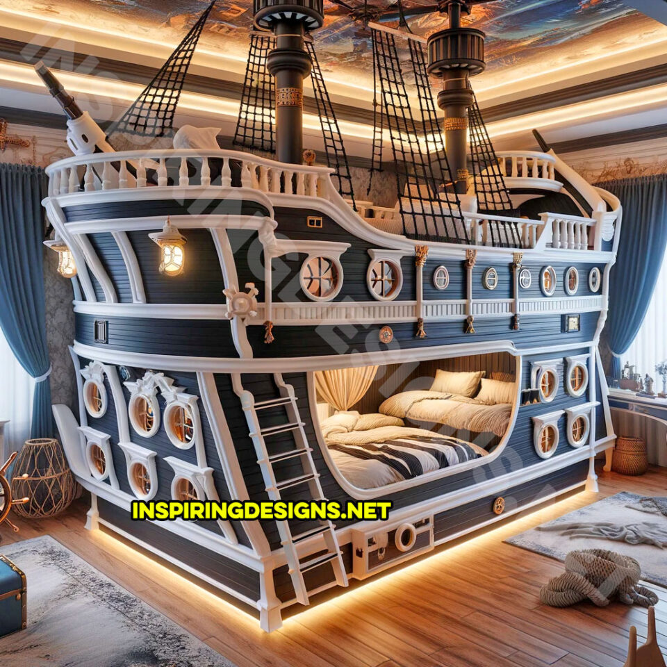 These Pirate Ship Bunk Beds Make Bedtime an Epic Voyage