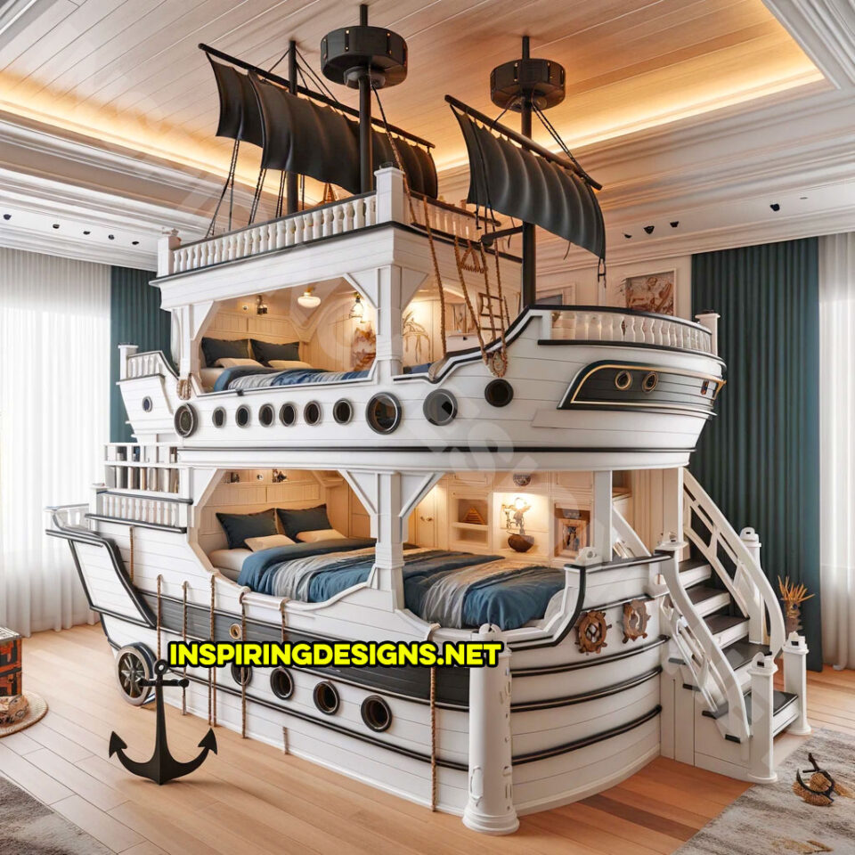 These Pirate Ship Bunk Beds Make Bedtime an Epic Voyage