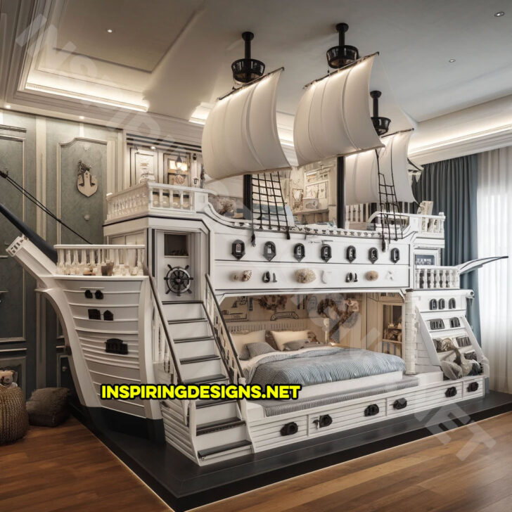These Pirate Ship Bunk Beds Make Bedtime an Epic Voyage