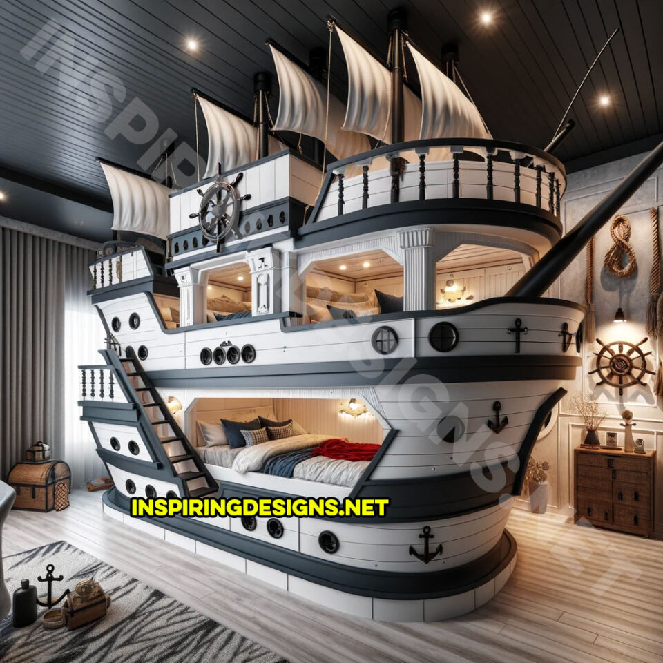 These Pirate Ship Bunk Beds Make Bedtime an Epic Voyage