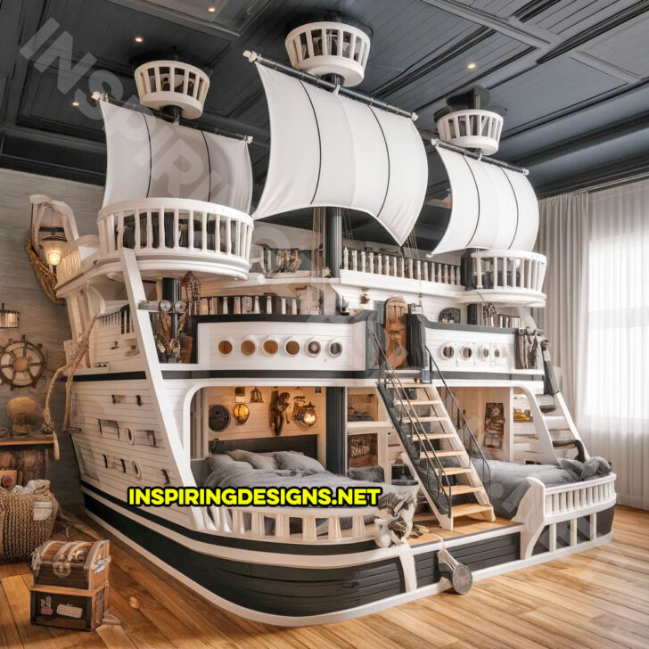 These Pirate Ship Bunk Beds Make Bedtime an Epic Voyage