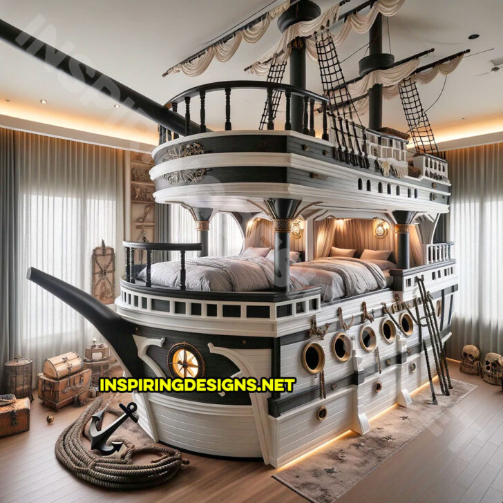 These Pirate Ship Bunk Beds Make Bedtime an Epic Voyage
