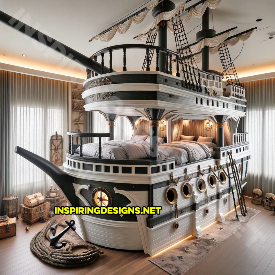 These Pirate Ship Bunk Beds Make Bedtime an Epic Voyage
