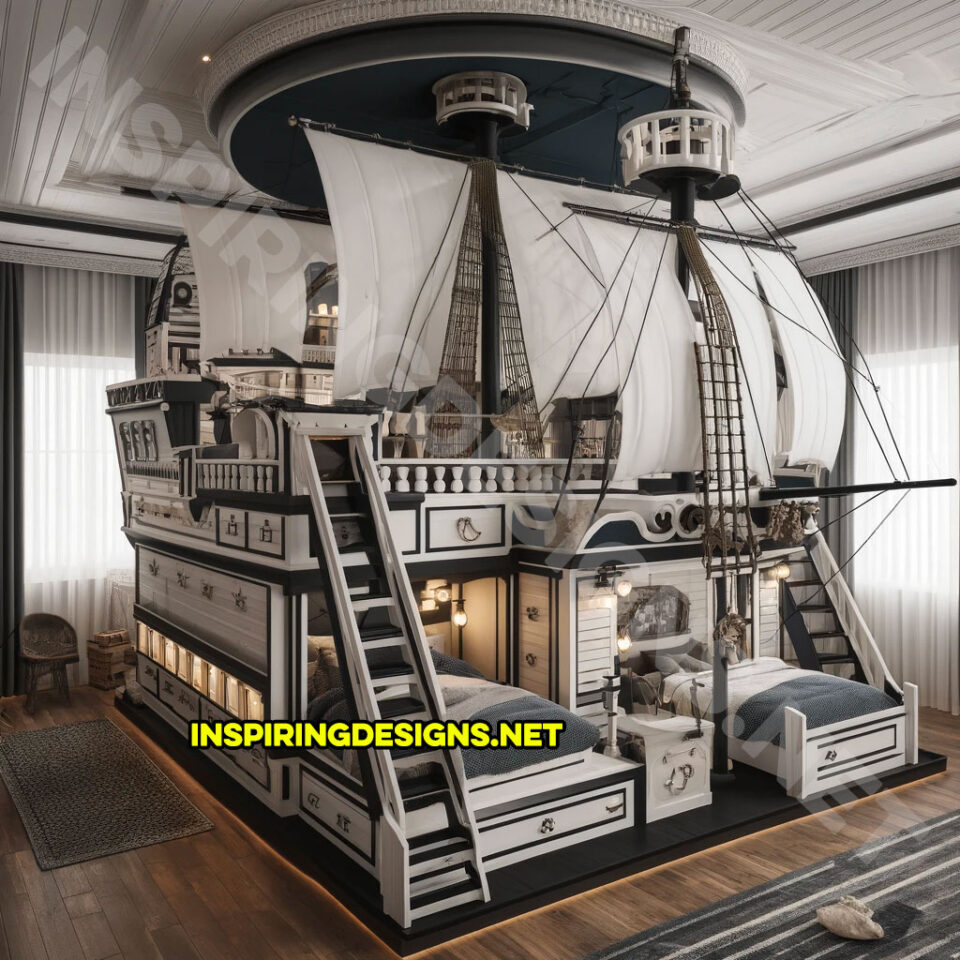 These Pirate Ship Bunk Beds Make Bedtime an Epic Voyage