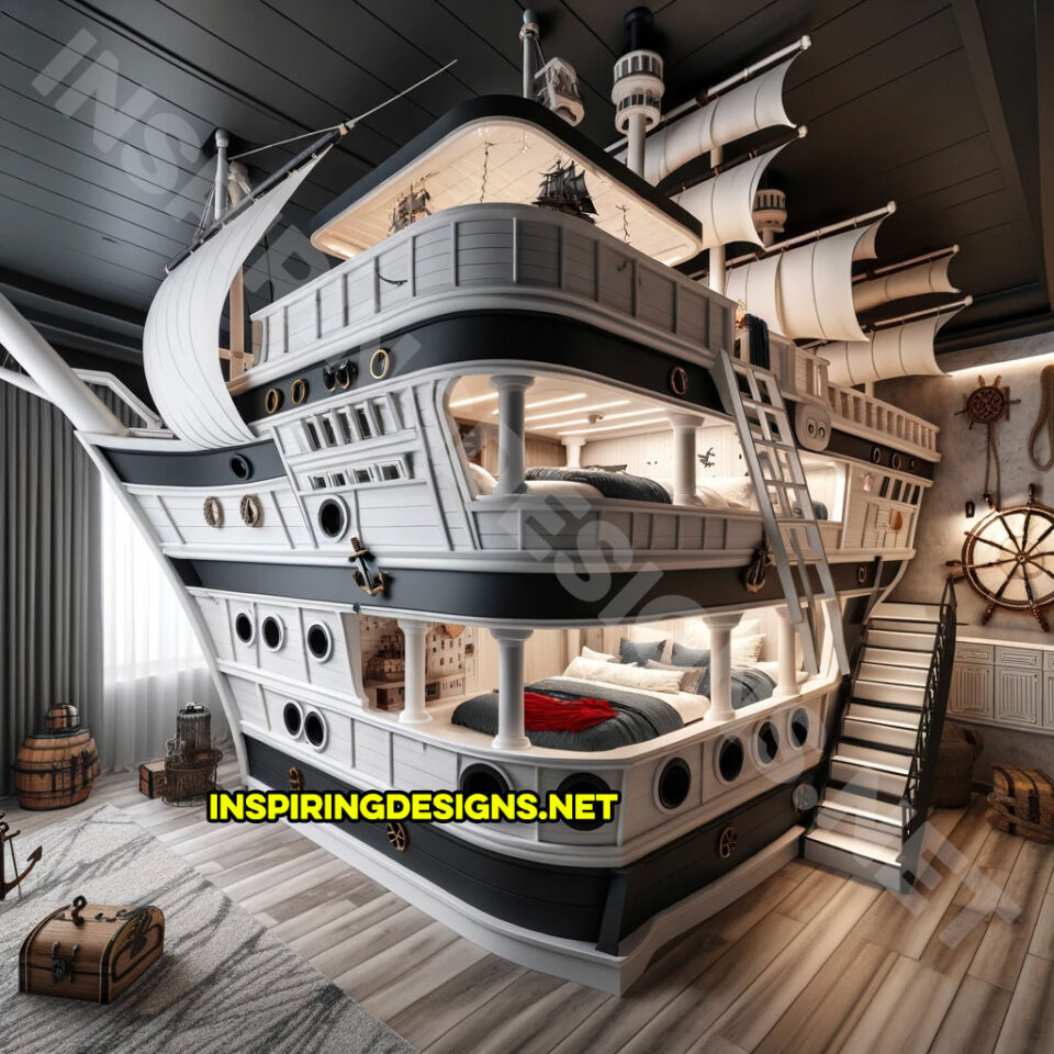 These Pirate Ship Bunk Beds Make Bedtime an Epic Voyage