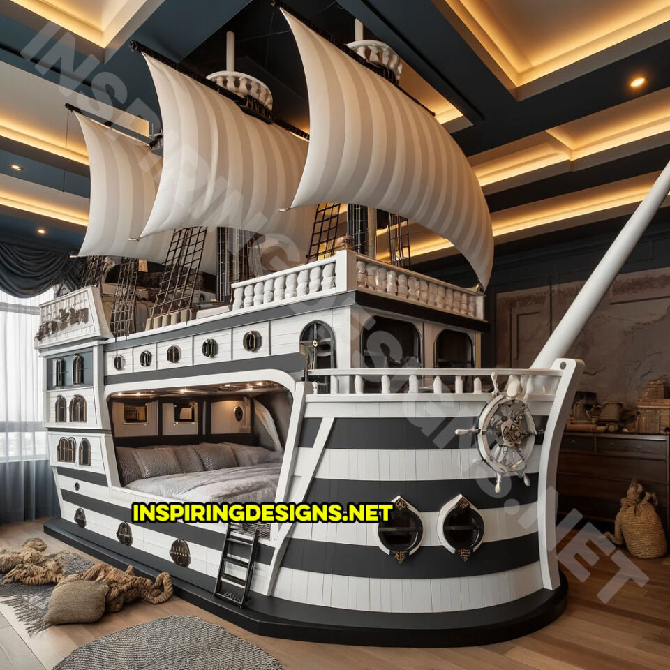 These Pirate Ship Bunk Beds Make Bedtime an Epic Voyage