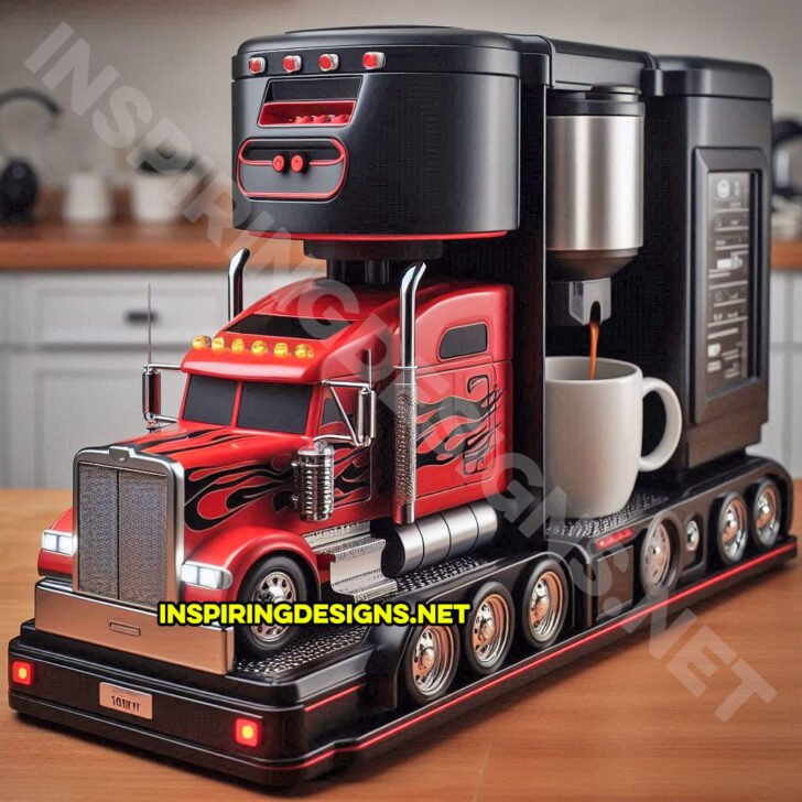 These Semi-Truck Coffee Makers Are a Must-Have for Truck Lovers