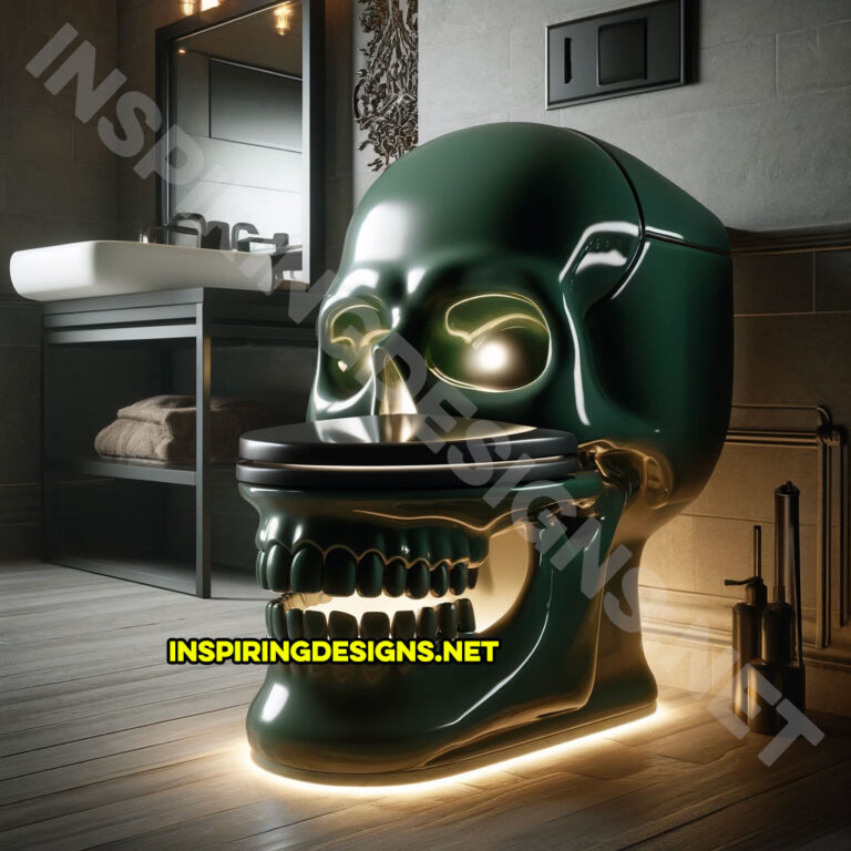These Skull Shaped Toilets Are a Creepy Cool Addition to Any Bathroom