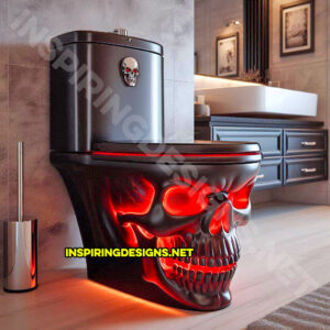 These Skull Shaped Toilets Are a Creepy Cool Addition to Any Bathroom
