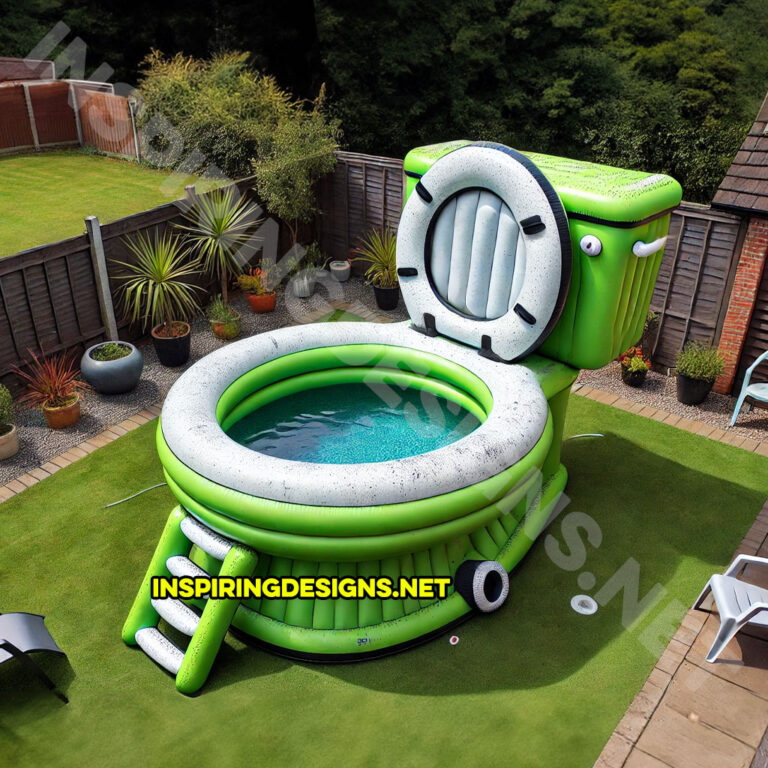 These Inflatable Toilet Shaped Pools Will Flush Away Your Boring Pool ...