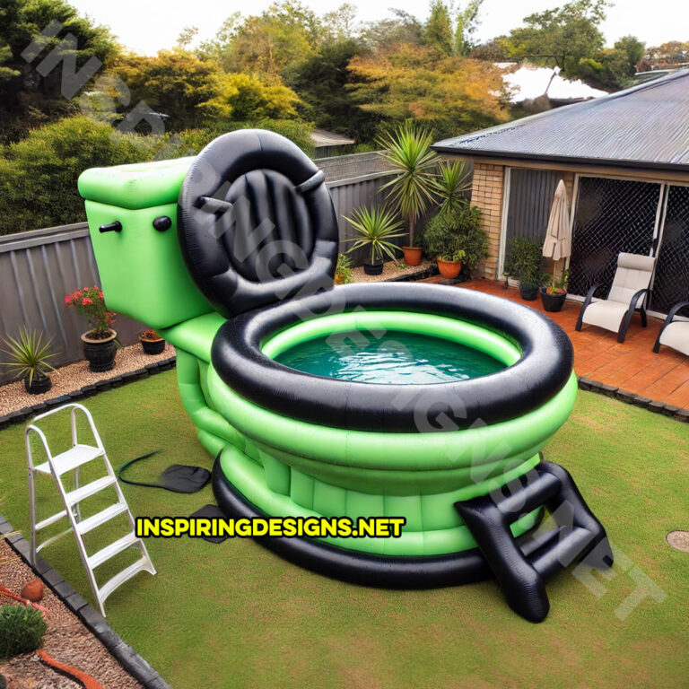 These Inflatable Toilet Shaped Pools Will Flush Away Your Boring Pool ...