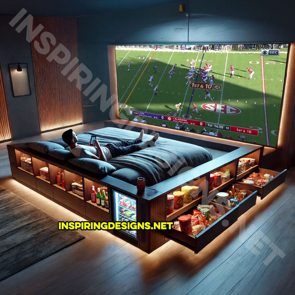 Giant TV Beds: Snack, Relax, and Watch Your Favorite Sports in Bed