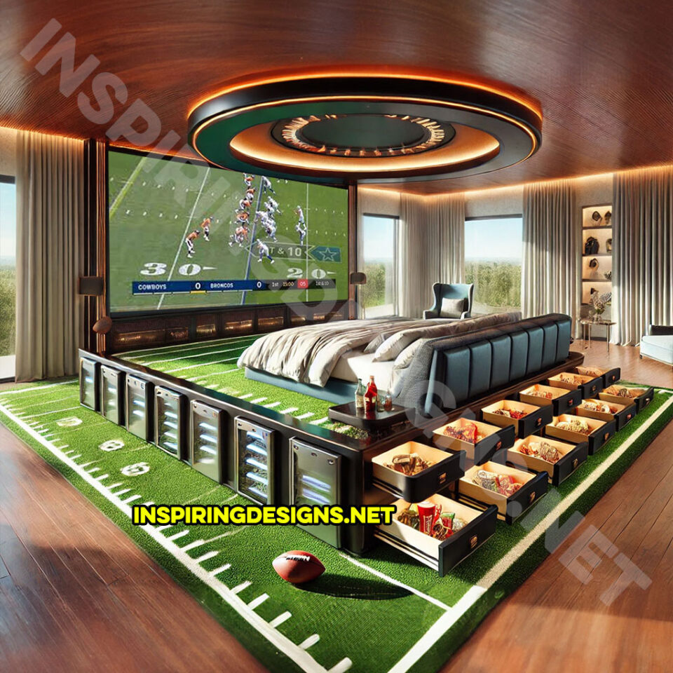 Giant TV Beds: Snack, Relax, and Watch Your Favorite Sports in Bed