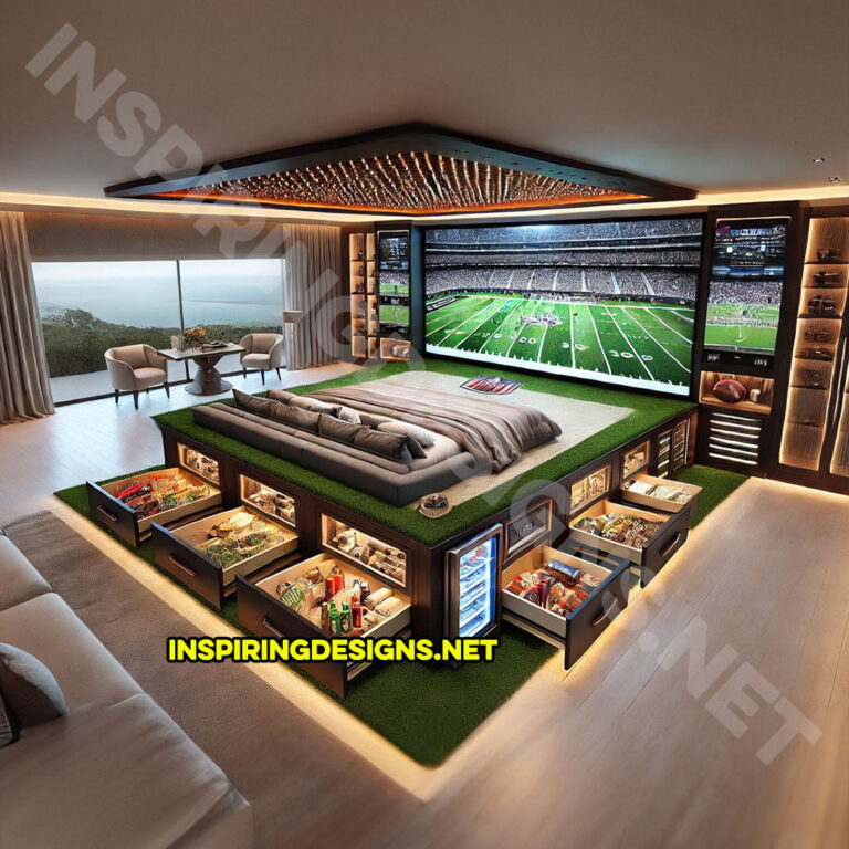 Giant TV Beds: Snack, Relax, and Watch Your Favorite Sports in Bed