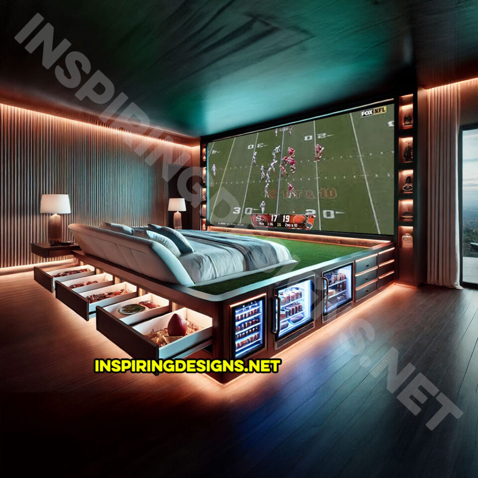 Giant TV Beds: Snack, Relax, and Watch Your Favorite Sports in Bed