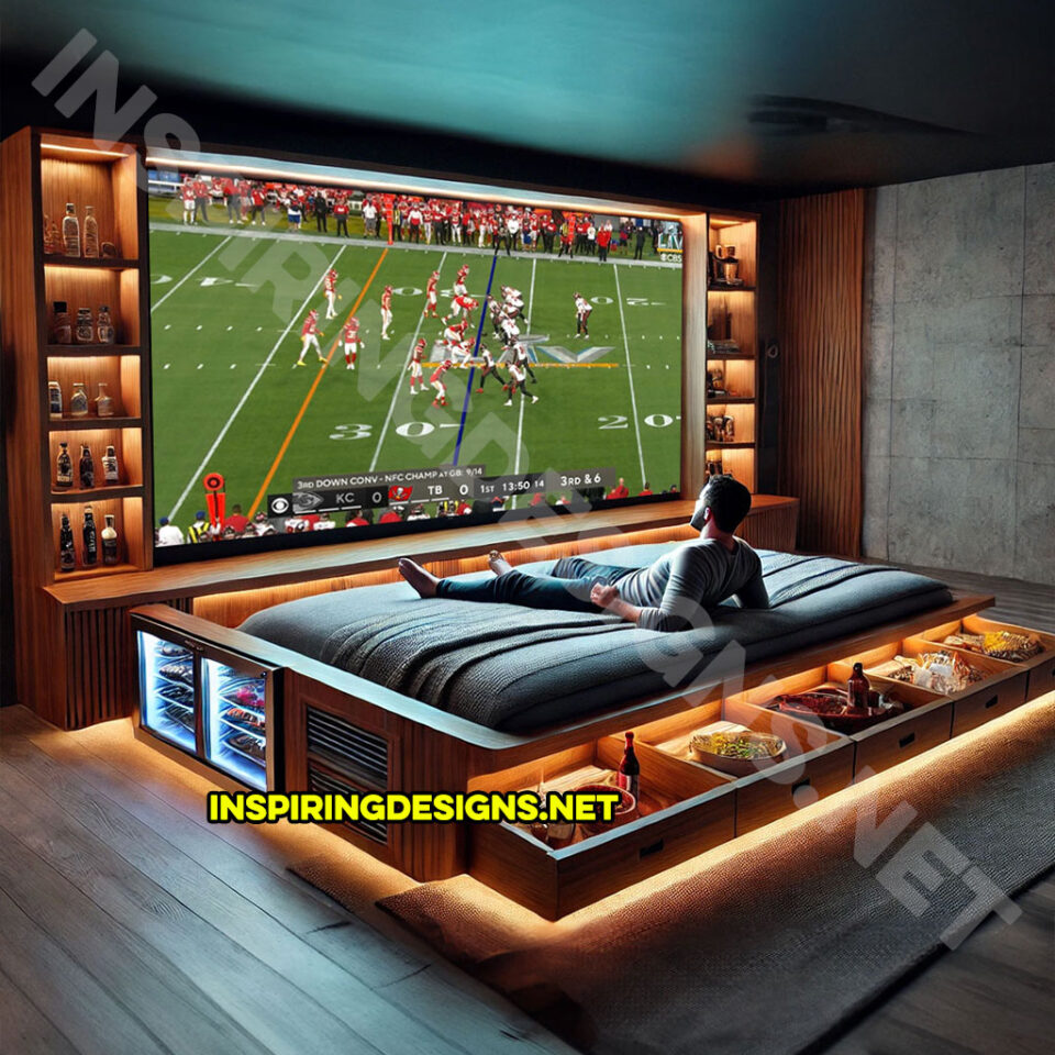 Giant TV Beds: Snack, Relax, and Watch Your Favorite Sports in Bed