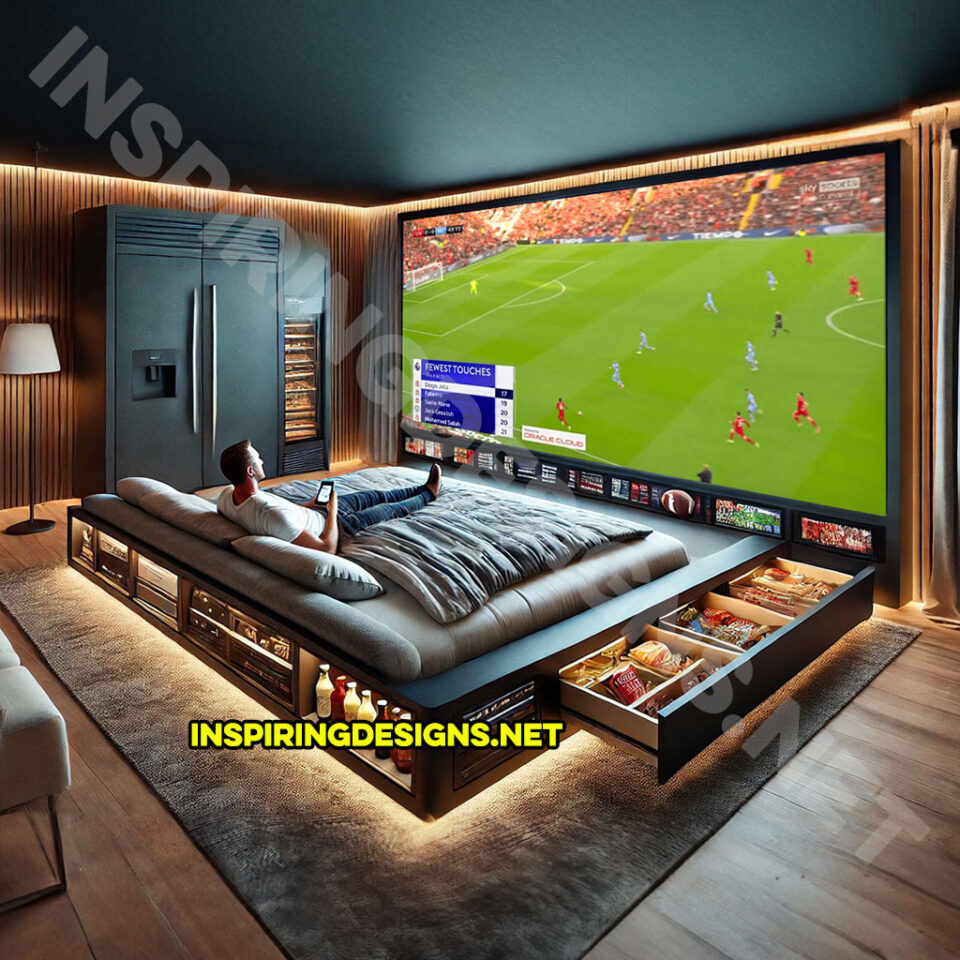 Giant TV Beds: Snack, Relax, and Watch Your Favorite Sports in Bed