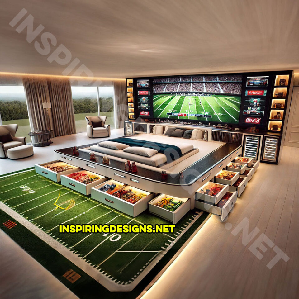 Giant TV Beds: Snack, Relax, and Watch Your Favorite Sports in Bed
