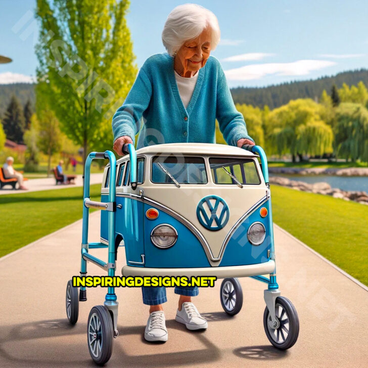 These Volkswagen Bus Walkers Make Mobility Fun and Stylish