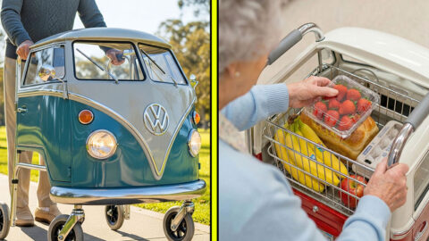 Volkswagen Bus Walkers: Retro VW Microbus Style Walkers With Seat or ...